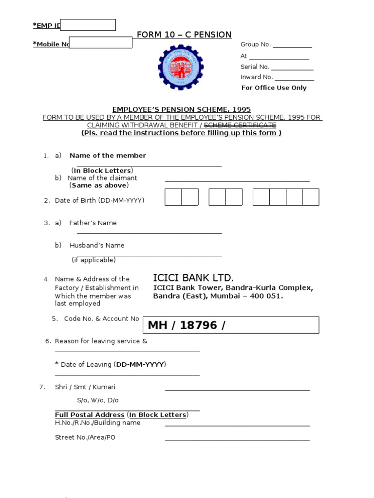 Eps Form 10c | PDF | Cheque | Service Industries