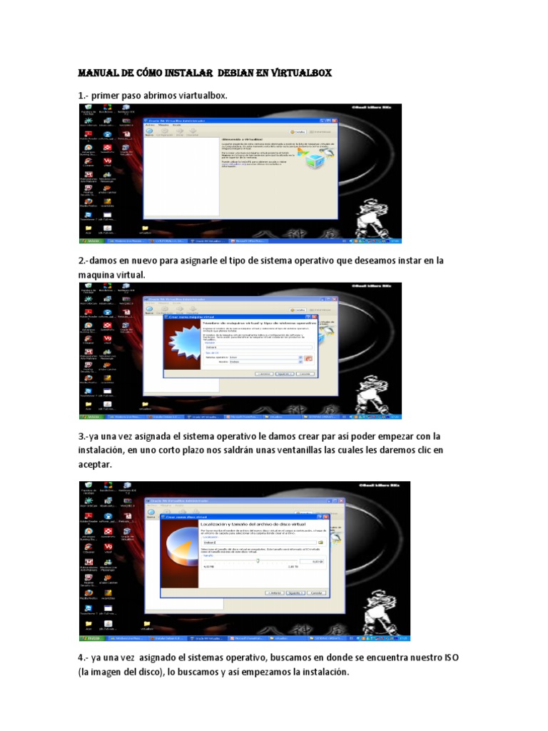 Manual de Cómo Instalar DEBIAN en Virtualbox | PDF