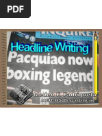 Photojournalism: Captions and Cutlines | PDF | News | Verb
