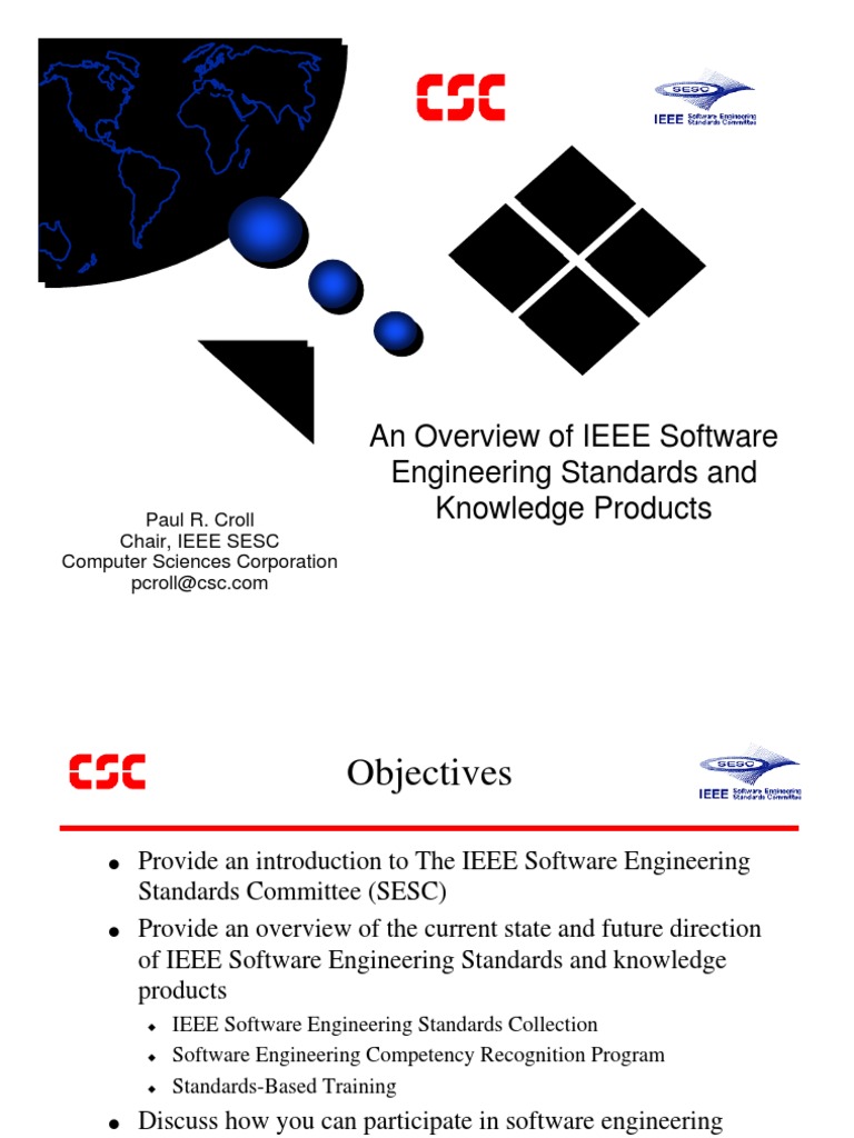 IEEE Software Standards Overview | PDF | Product Lifecycle | Software ...