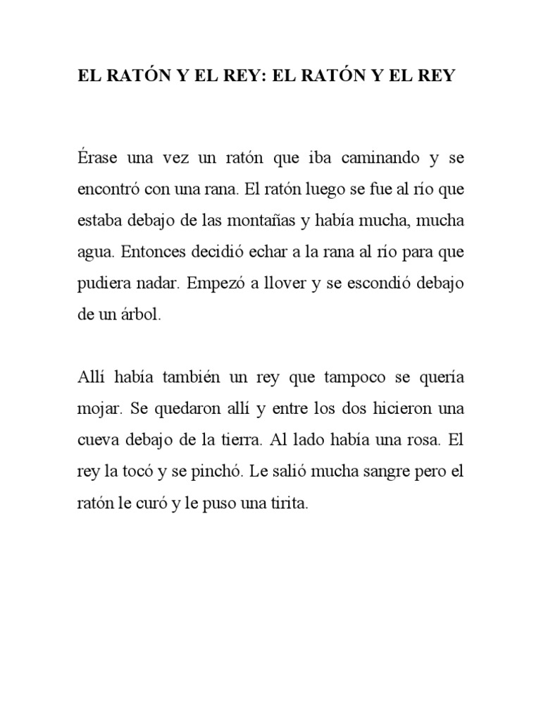 El Ratón y El Rey | PDF