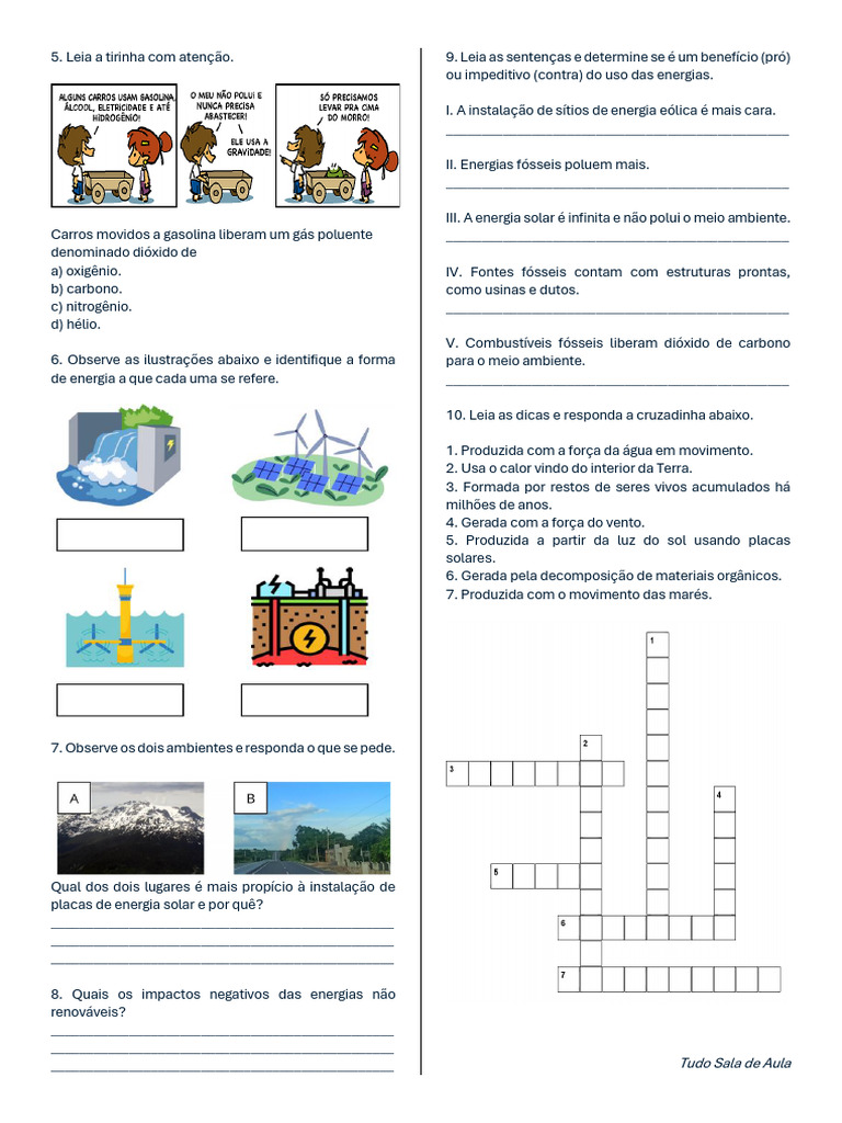 Fontes de Energia Tudo Sala de Aula 2 | PDF | Energia solar ...