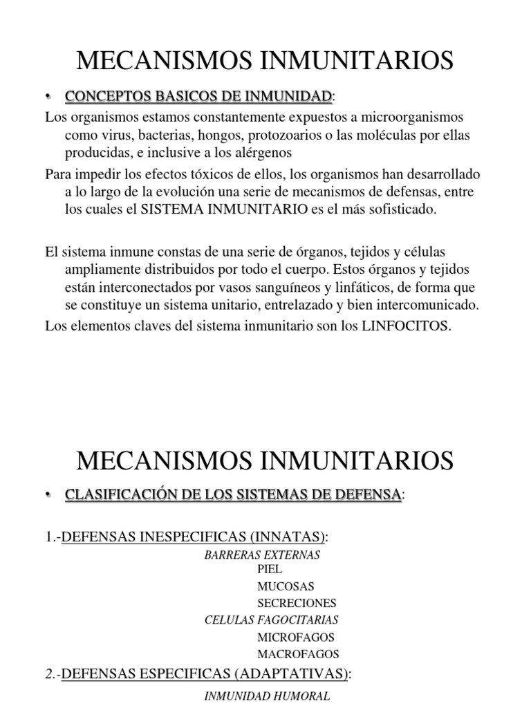 Mecanismos Inmunitarios | PDF | Sistema inmune | Anticuerpo
