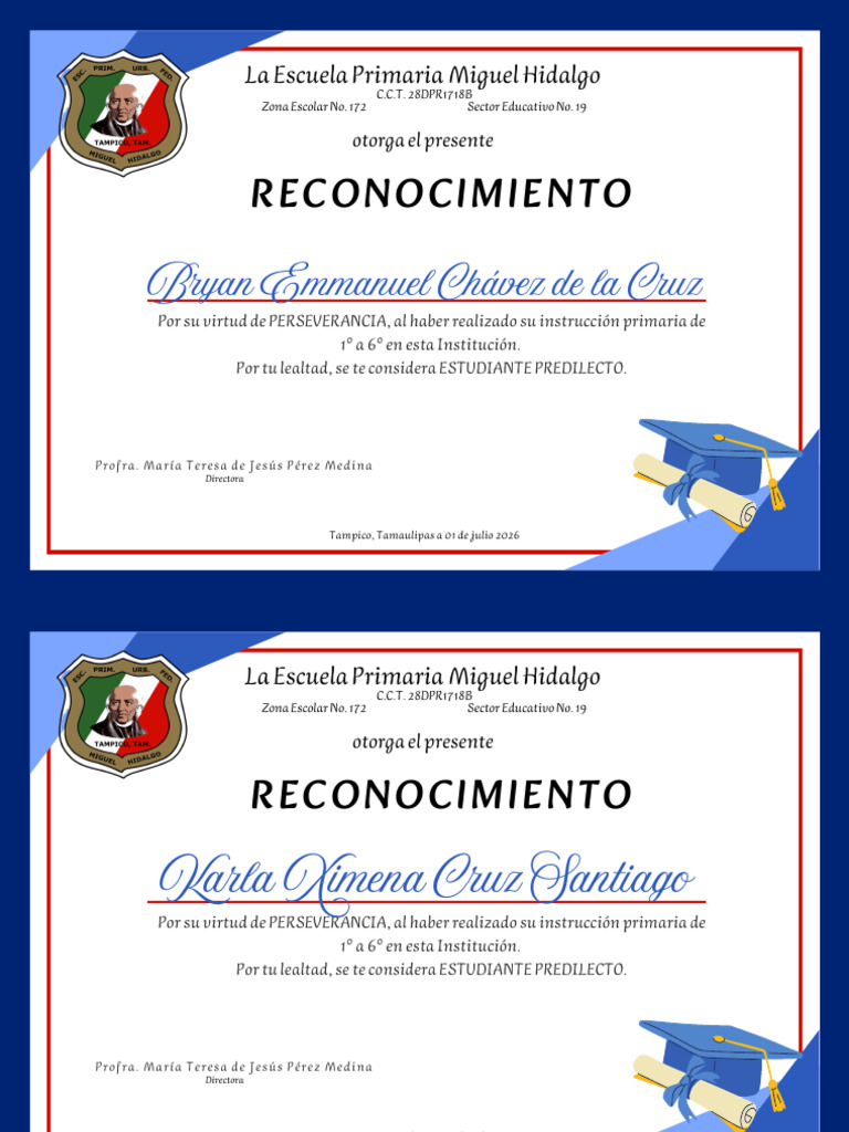 DIPLOMA PERSERVERANCIA 2026 | PDF | Teresa De Ávila