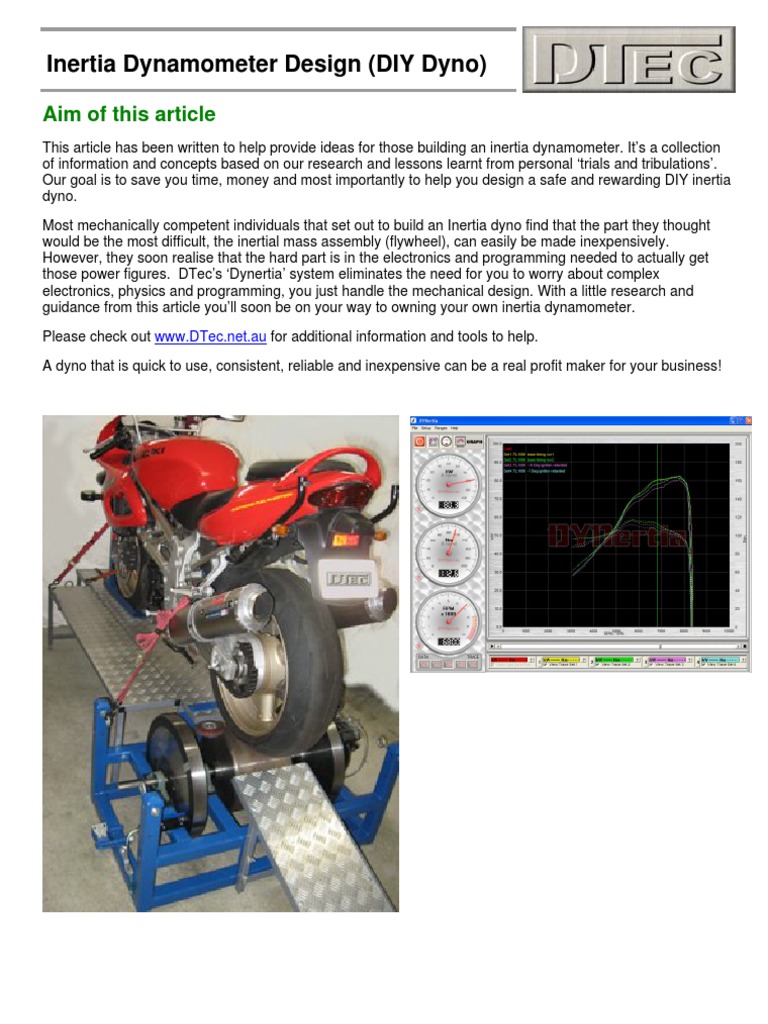 Inertia Dyno Design Guide | PDF | Brake | Clutch