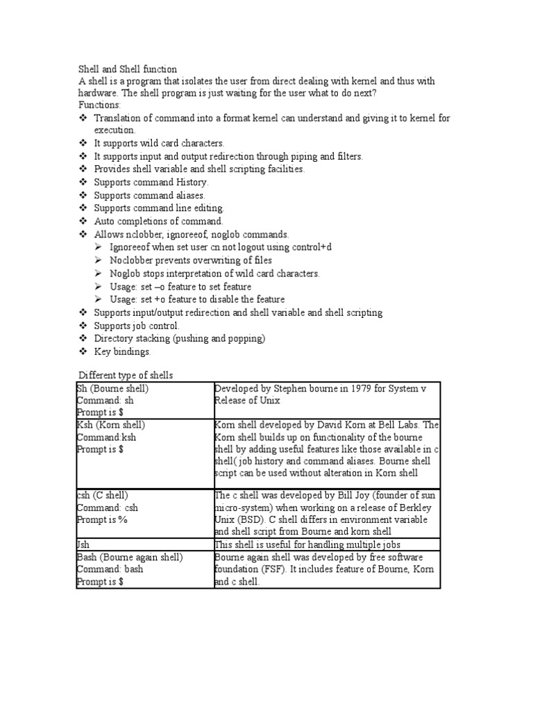 Unit 3 Shell Programming Download Free Pdf Command Line Interface