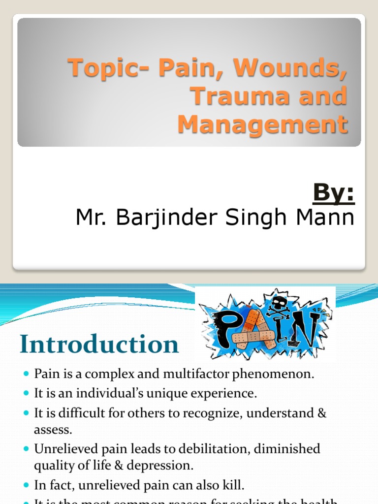 Pain Management Guide | PDF | Pain | Wound