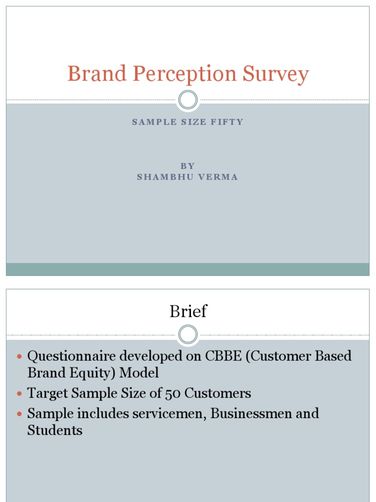 Brand Perception Survey: Sample Size Fifty | PDF | Automotive Industry ...