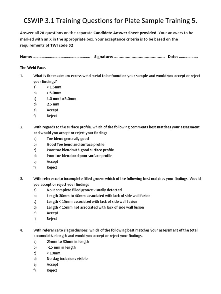CSWIP Plate Tr5. WPK Rev2 | PDF | Porosity | Industrial Processes