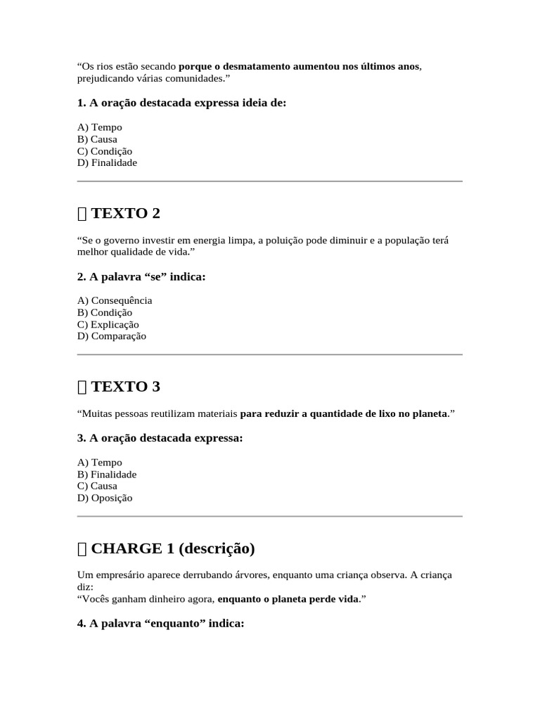 Prova Portugues | PDF