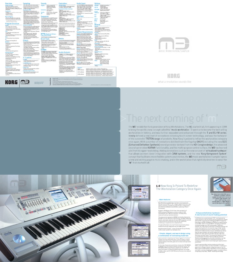 m3 Brochure | PDF | Synthesizer | Macintosh