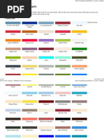 Color Abbreviation Chart | PDF | Electromagnetic Spectrum | Psychophysics