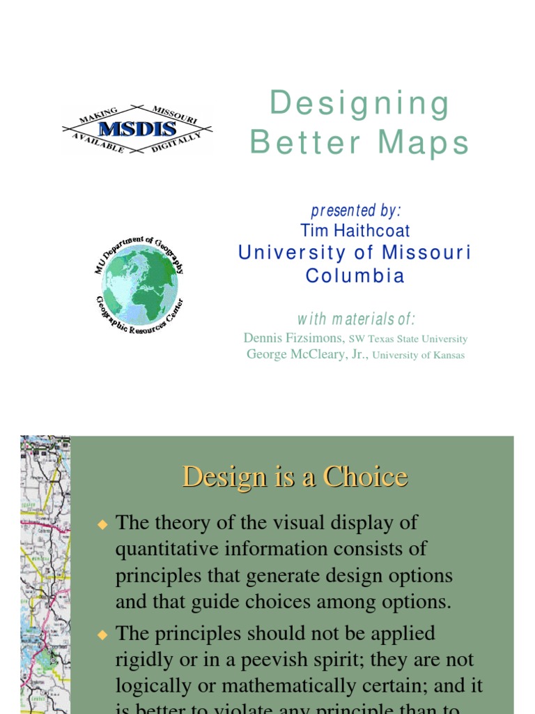 Designing Effective Maps: Principles of Visualization, Symbolization ...