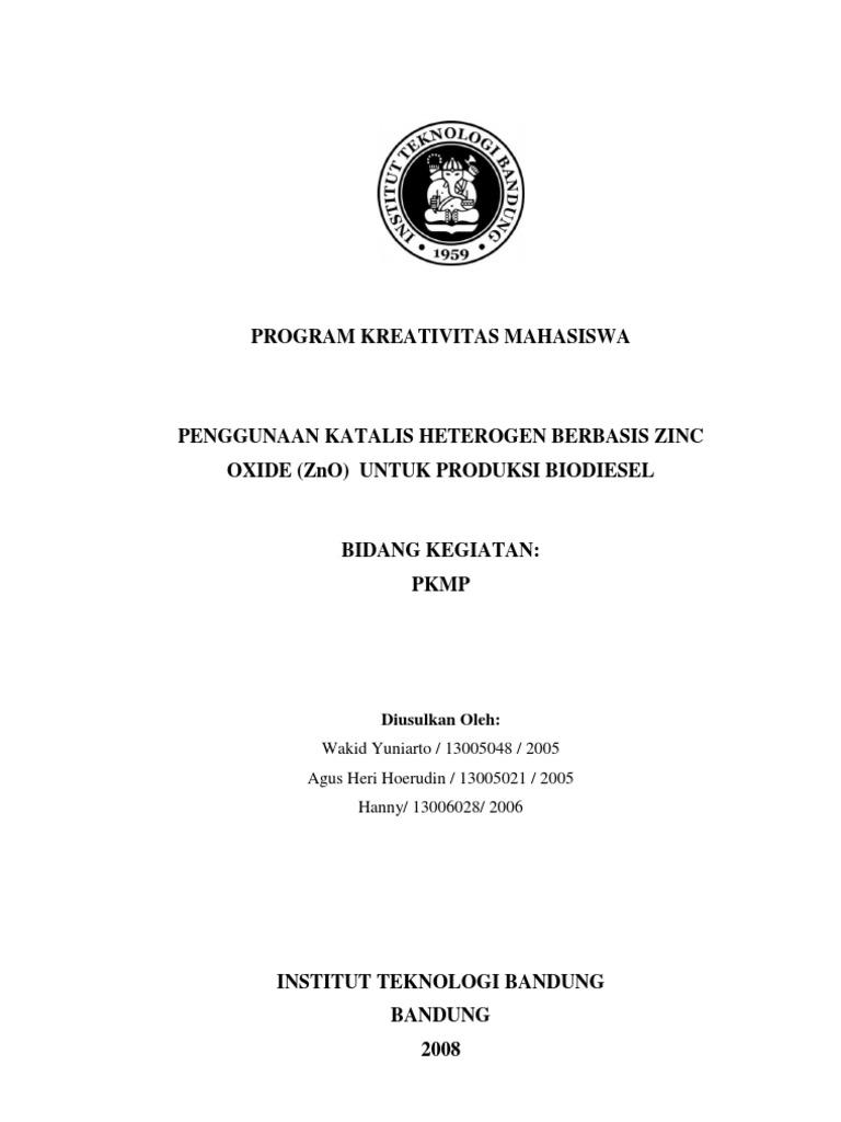 Contoh Proposal PKMP | PDF
