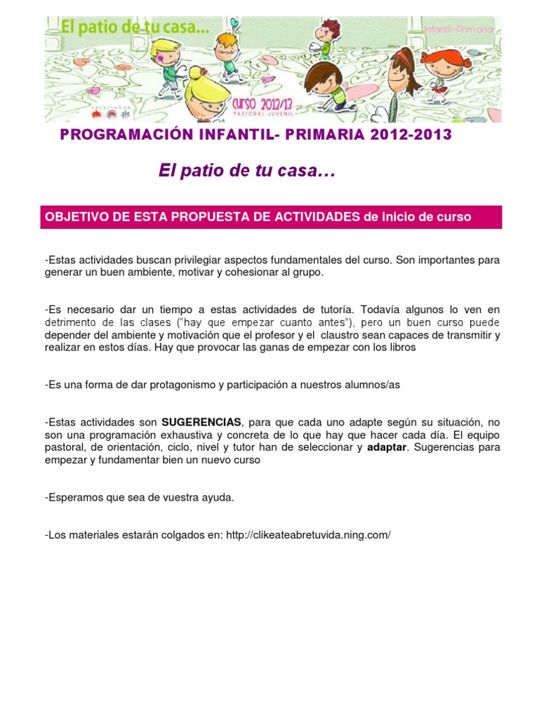 Actividades de Inicio de Curso en Primaria | PDF | Jesús | San Pedro