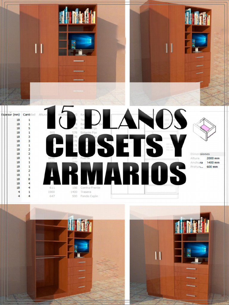 15 Planos de Closets y Armarios | PDF
