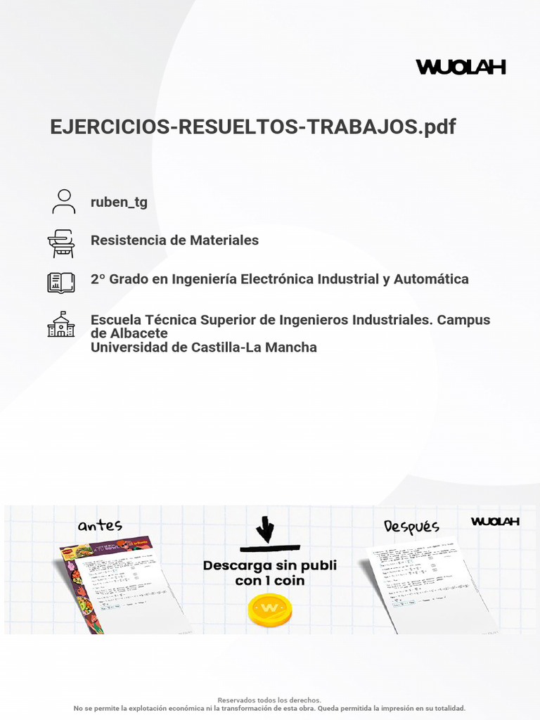 Ejercicios Resueltos Trabajos | PDF | Recurso | Entorno natural
