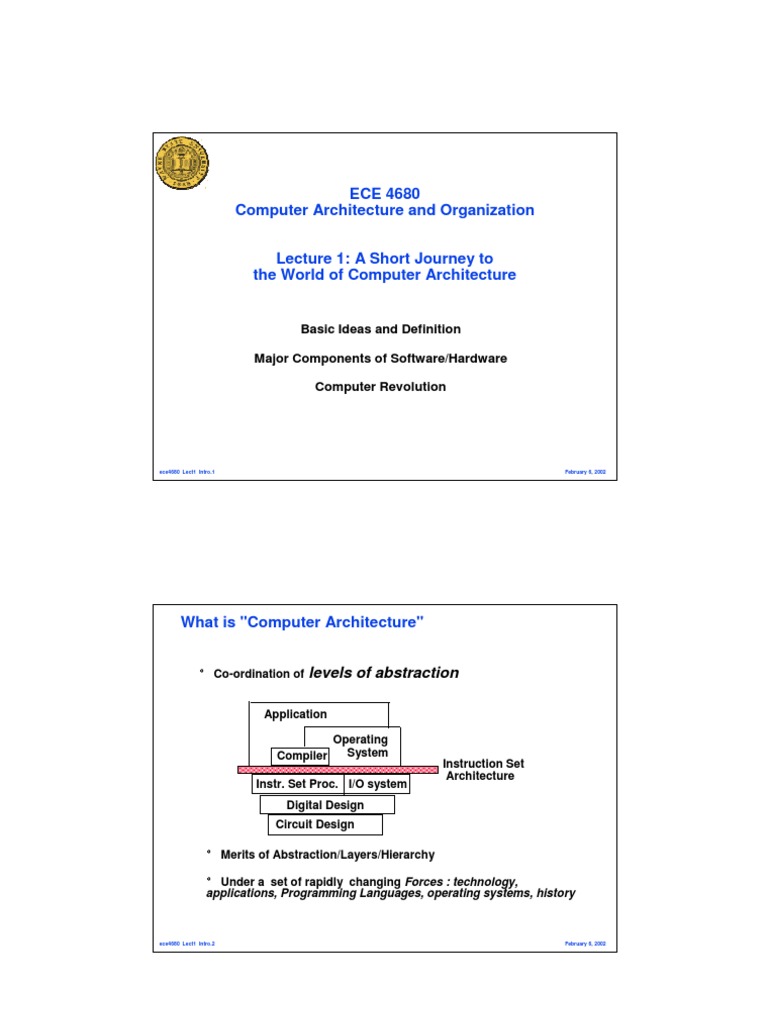 ECE 4680 Computer Architecture and Organization | PDF | Input/Output ...
