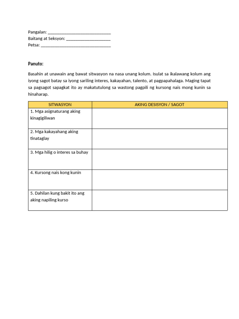 Worksheet g9 | PDF