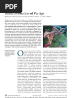 AAFP Dizziness - Evaluation and Management | PDF | Vertigo | Ménière's ...