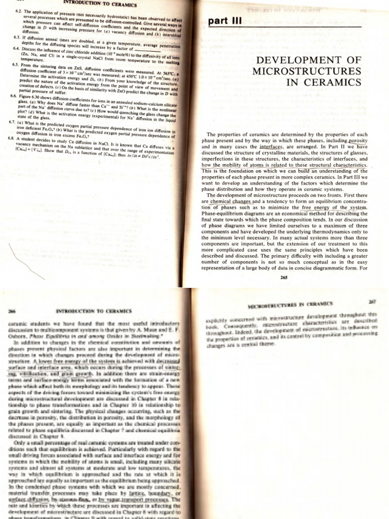 Chapter 7 - Ceramics Phase Equilibrium Diagrams Kingery | PDF | Phase ...