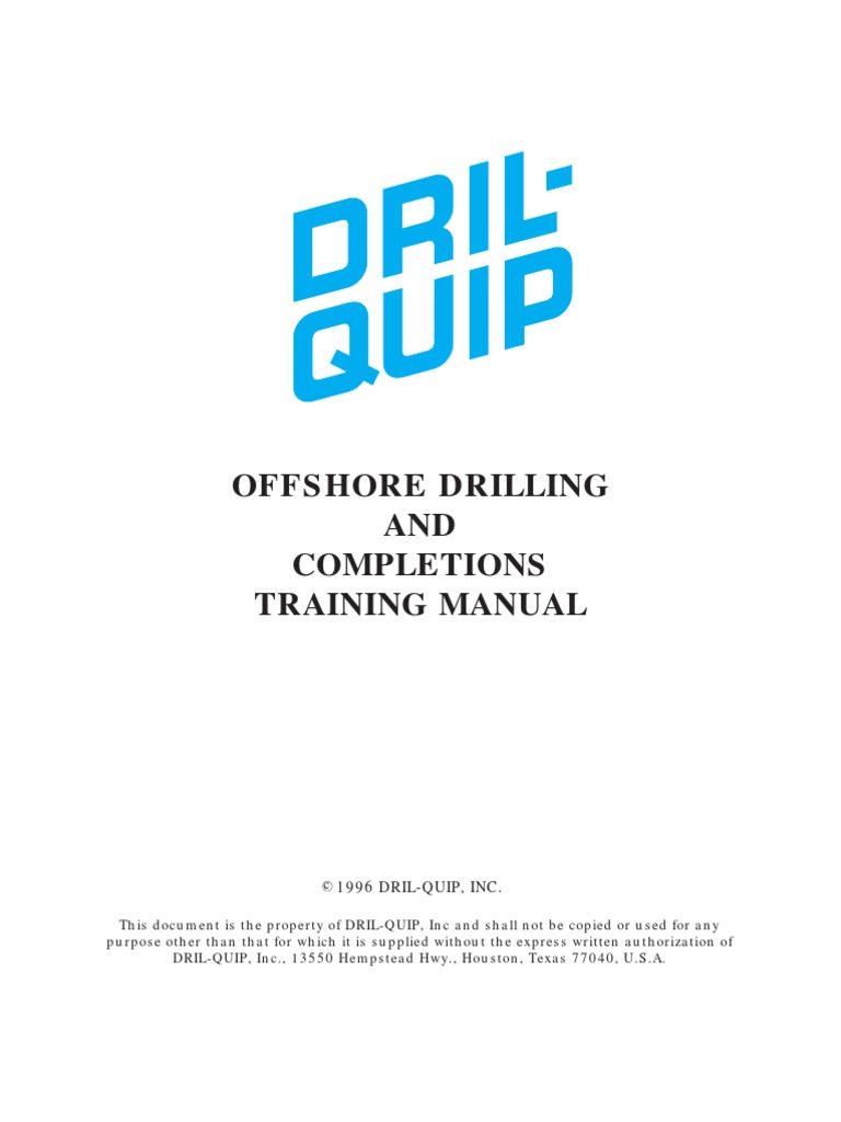 Training Manual | PDF | Casing (Borehole) | Sedimentary Rock