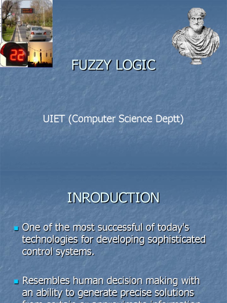Fuzzy Logic: UIET (Computer Science Deptt) | PDF | Fuzzy Logic | Logic