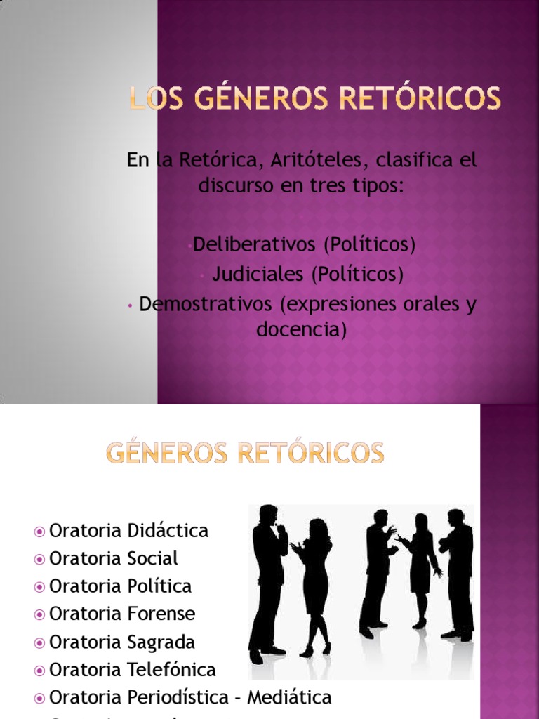Los Géneros Retóricos | PDF | Retórica | Comunicación