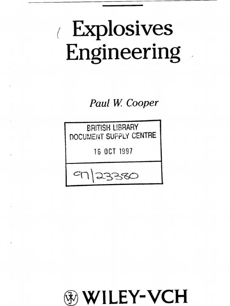 Explosives Engineering | PDF