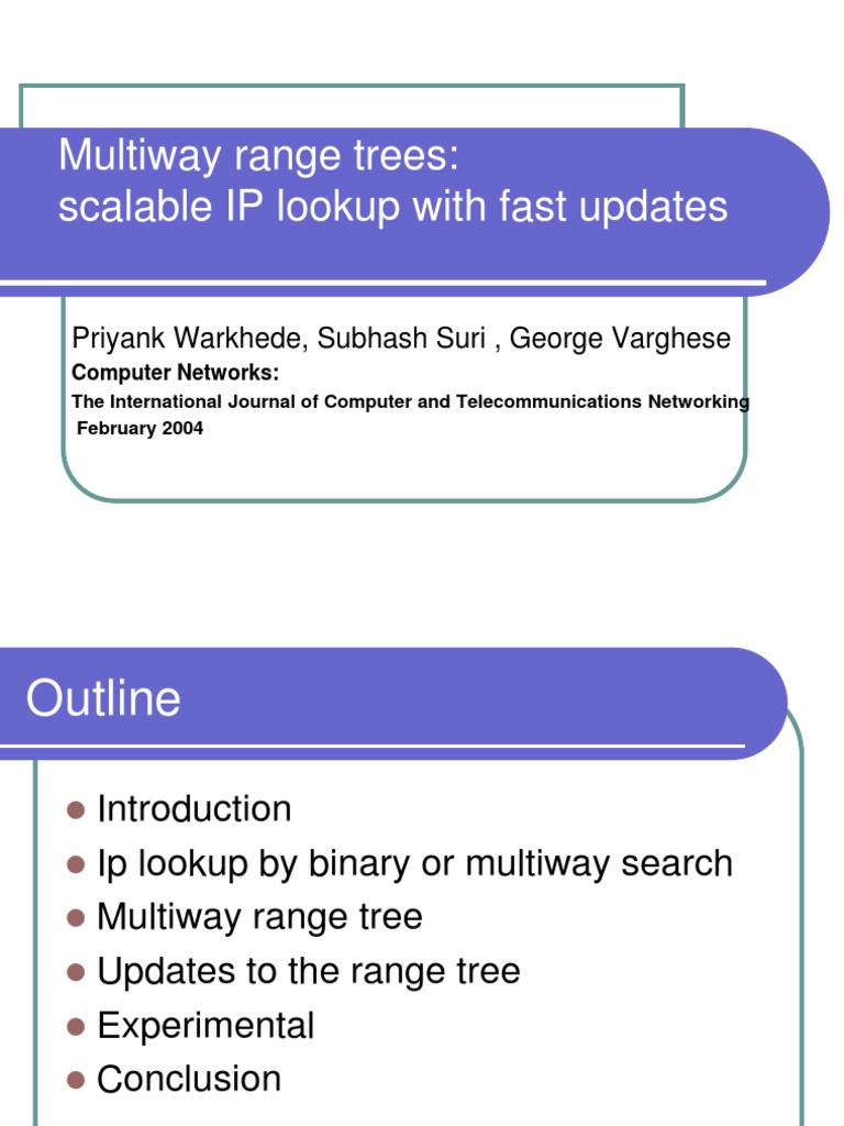 Multiway Range Trees Pdf Computer Data Algorithms And Data Structures 5361