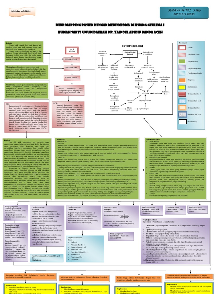 Mind Mapping Pasien Dengan Meningioma Di Ruang Mamplam I | PDF | Sains ...