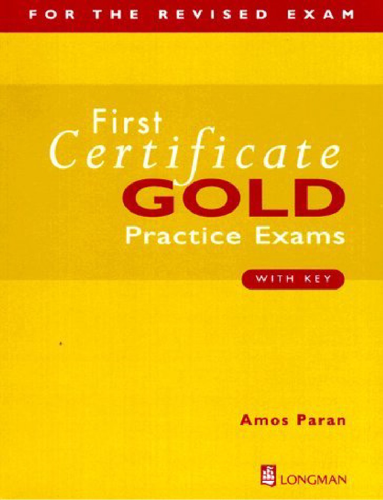 First Certificate Gold Practice Exams - 3526279209 | PDF