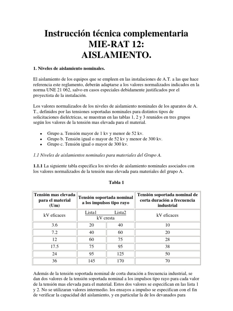 Instrucción Técnica Complementaria MIE RAT 12 | PDF | Transformador | Inductor
