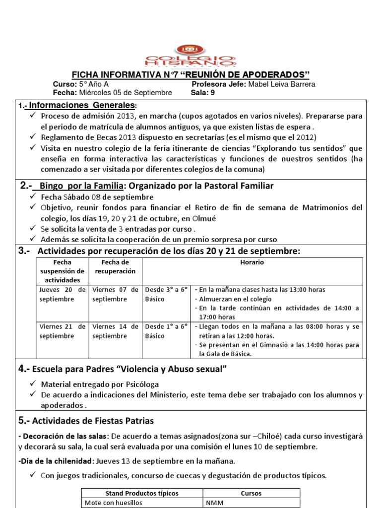 Ficha Informativa 3 - 5 B (1) (1) | Science | Ciencia y Tecnología