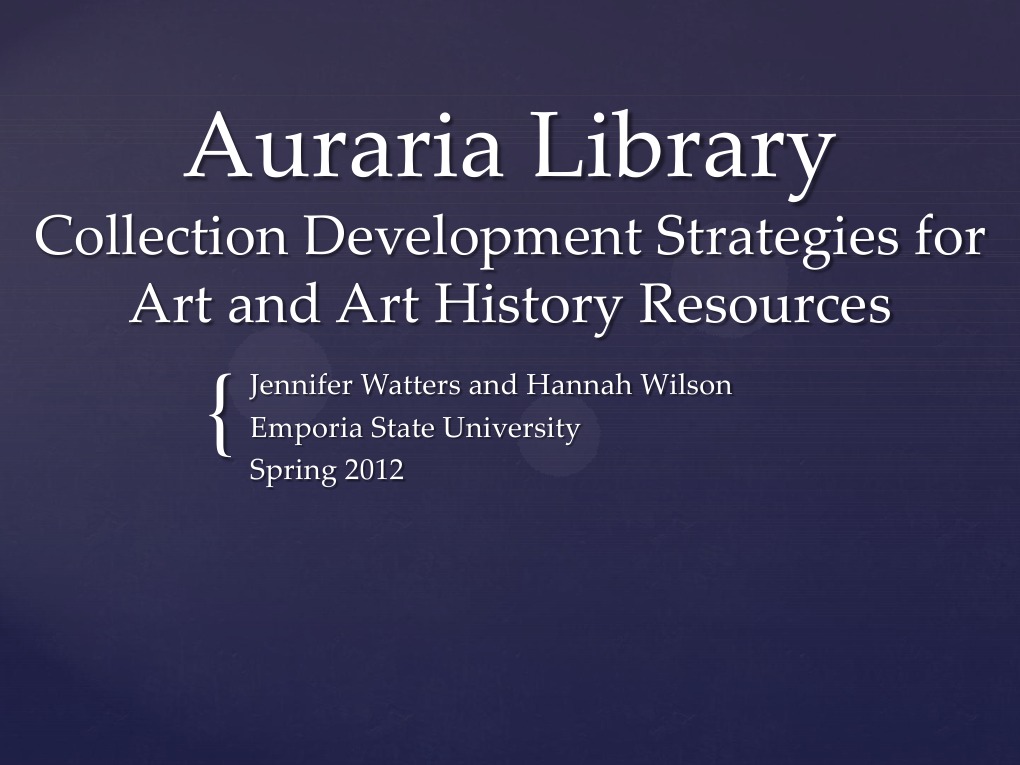 Collection Development Presentation | PDF | Libraries | E Books