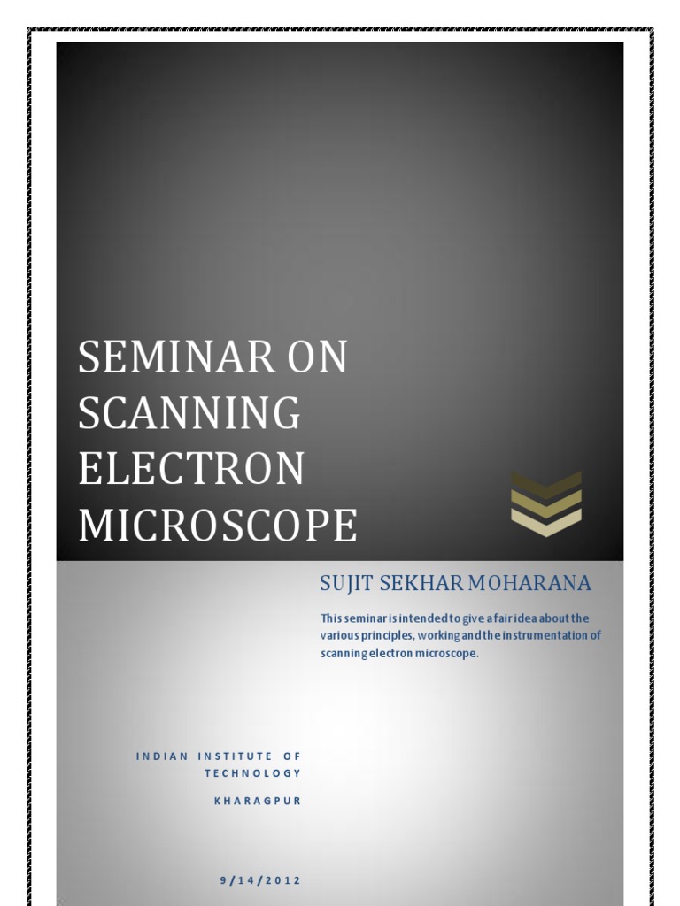 Scanning Electron Microscope | PDF | Scanning Electron Microscope ...
