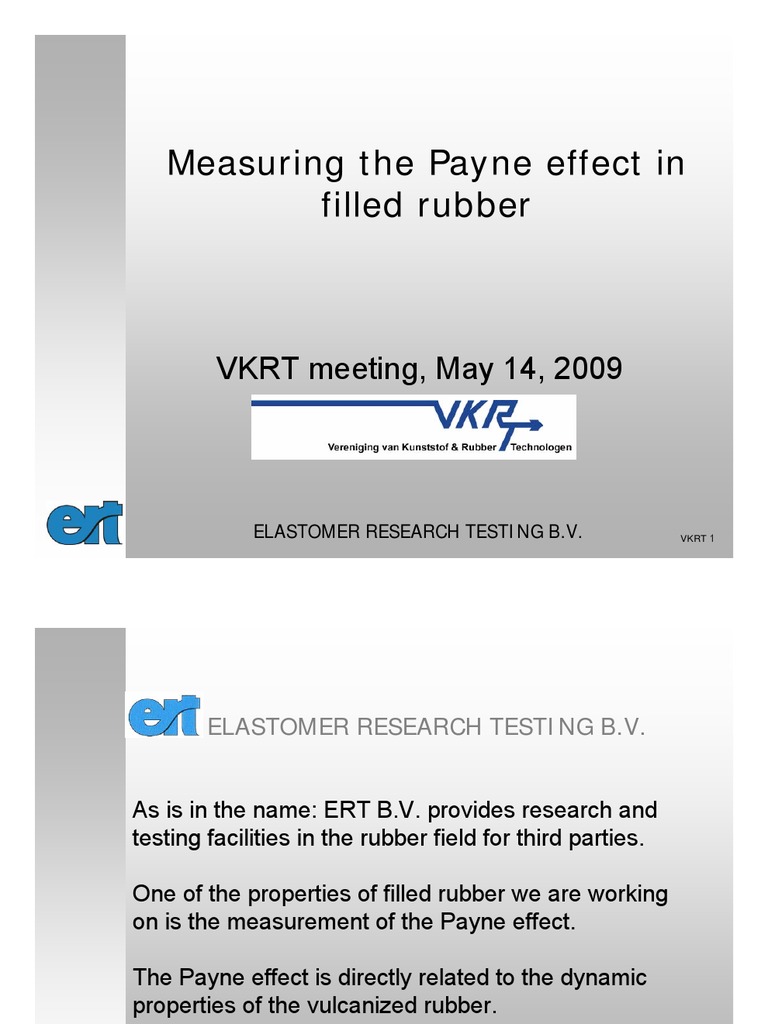 Payne Effect | PDF | Elastomer | Polymers