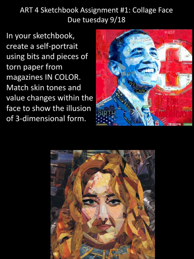 Collage Self-Portrait Assignment | PDF