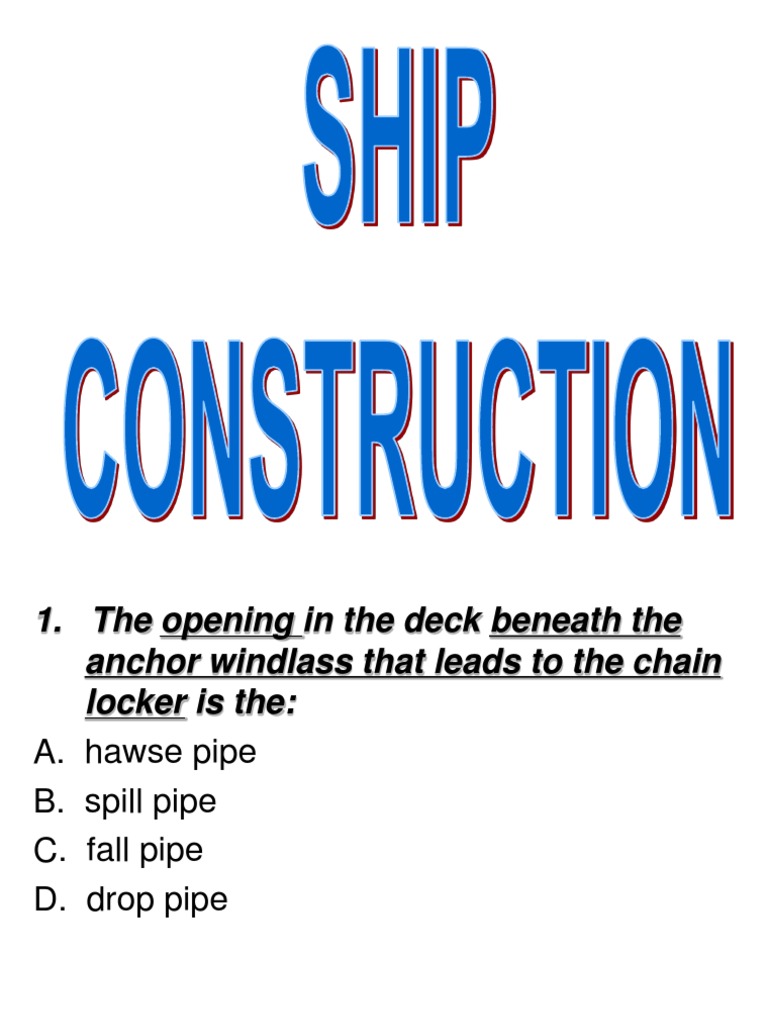 Chain Locker and Ship Construction Insights | PDF | Hull (Watercraft ...