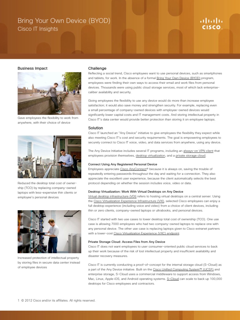How Cisco IT Uses Personal Devices For Work | PDF | Desktop ...