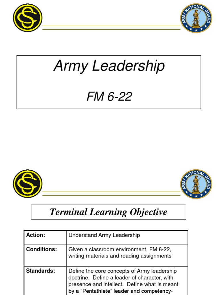 Army Leadership Slides | PDF | Battle Of Gettysburg | Leadership