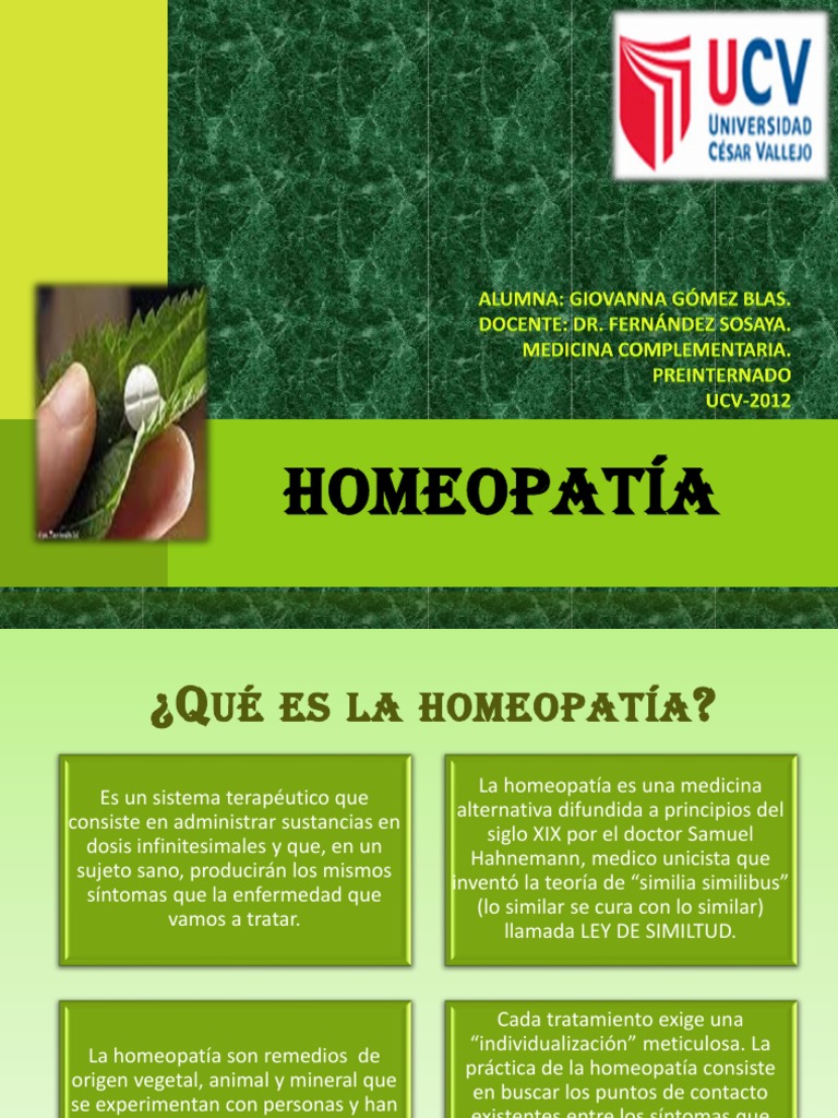 HOMEOPATIA | PDF | Homeopatía | Medicamentos con receta