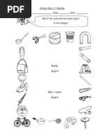 Natural vs. Man-made Materials Worksheet | PDF | Science & Mathematics