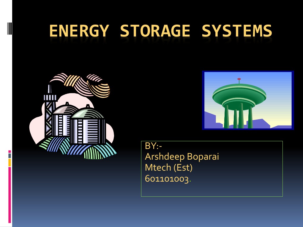 Energy Storage Systems | PDF | Energy Storage | Electric Power