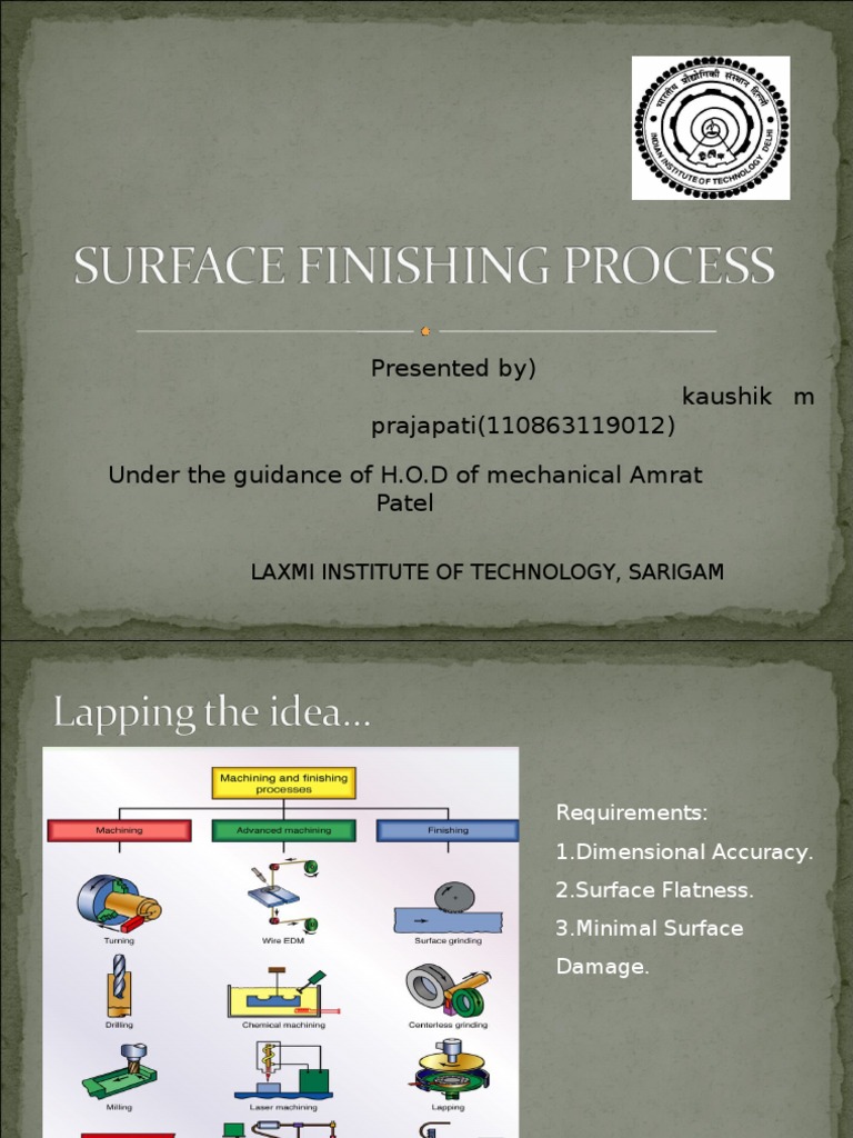 Lapping | PDF | Abrasive | Grinding (Abrasive Cutting)