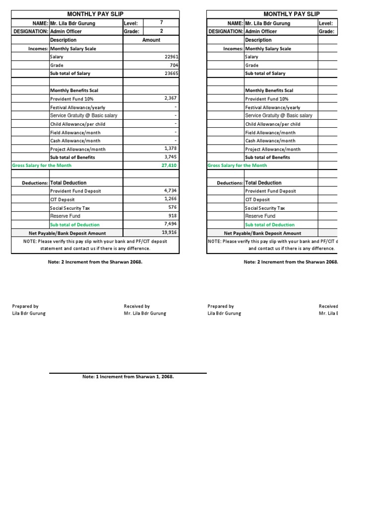 Pay Slip | PDF | Social Security (United States) | Life Insurance