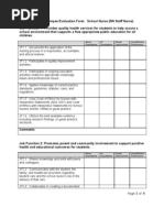 Staff Nurse Evaluation Tool | Health Education | Nursing