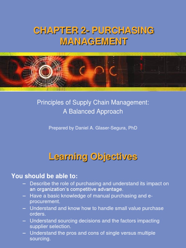 Chapter 2 - Purchasing Management | PDF