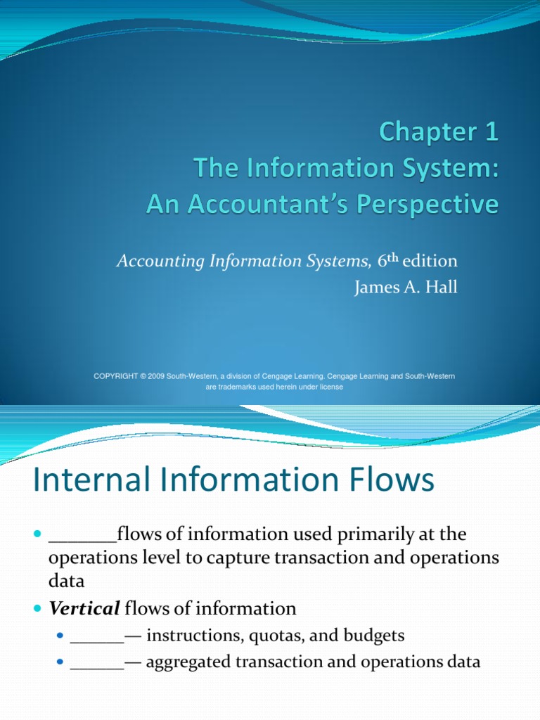 Accounting Information Systems, 6: Edition James A. Hall | PDF | Audit ...