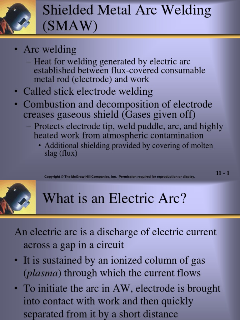 SMAW Basics | PDF | Electric Arc | Welding